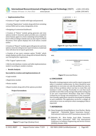 ONLINE NOTICE AND REPORT GENERATOR PLATFORM | PDF