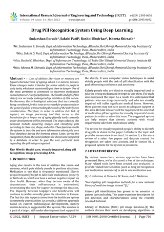 Drug Pill Recognition System Using Deep Learning | PDF | Eye and Vision Conditions | Diseases ...