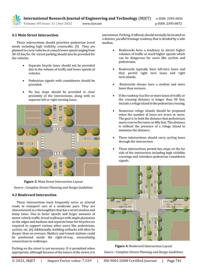 A Critical Review on Planning & Designing Complete Intersections | PDF