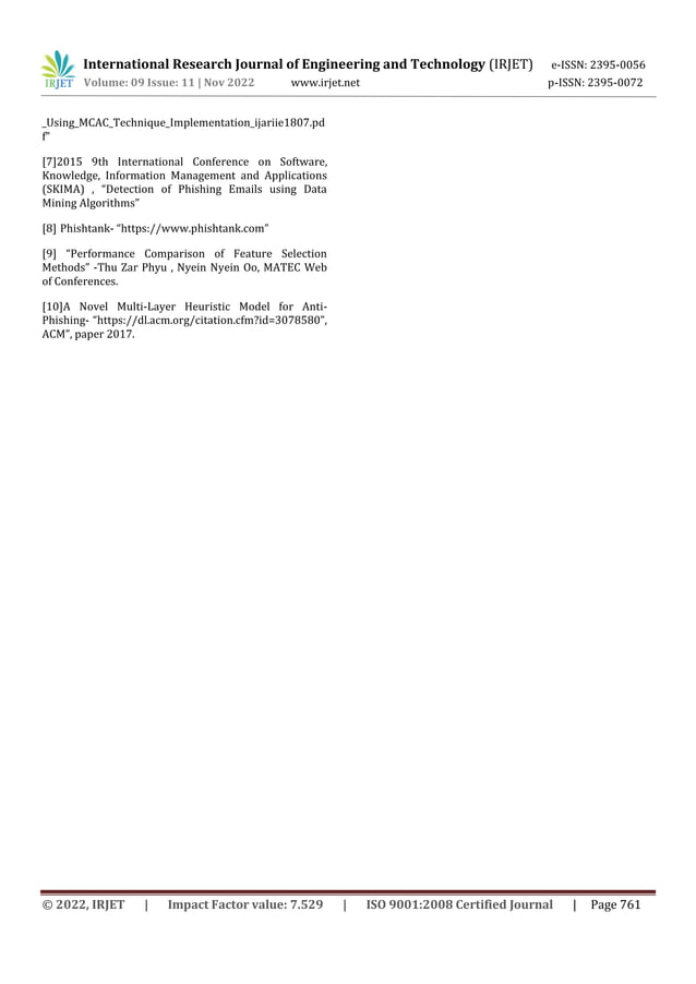 PHISHING URL DETECTION USING MACHINE LEARNING | PDF