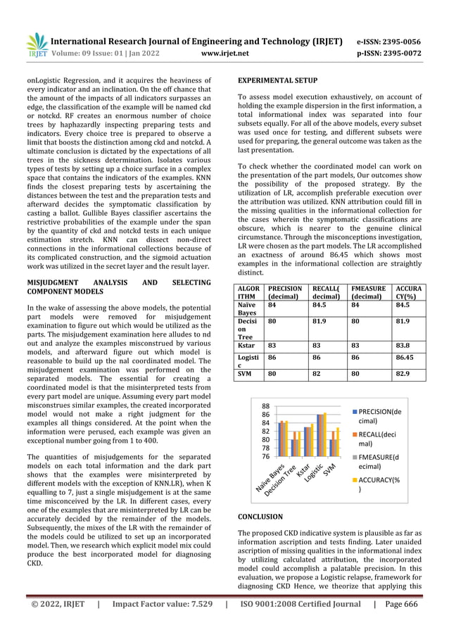 A MACHINE LEARNING METHODOLOGY FOR DIAGNOSING CHRONIC KIDNEY DISEASE | PDF | Artificial ...