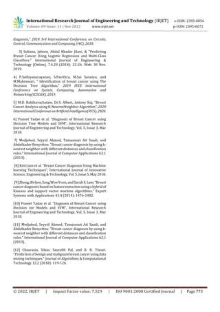 Breast Cancer Prediction | PDF