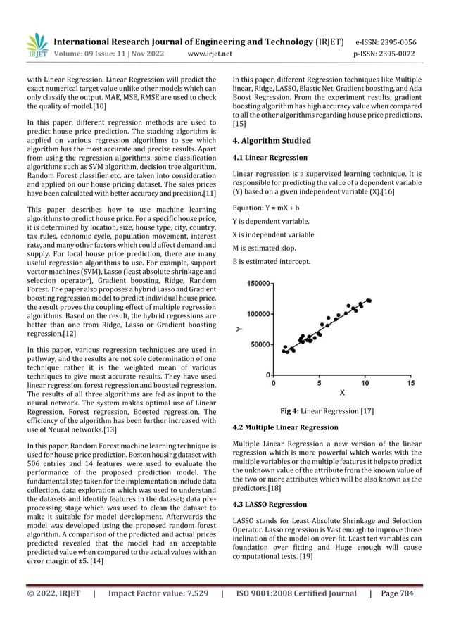 A Comparative Study on House Price Prediction using Machine Learning | PDF