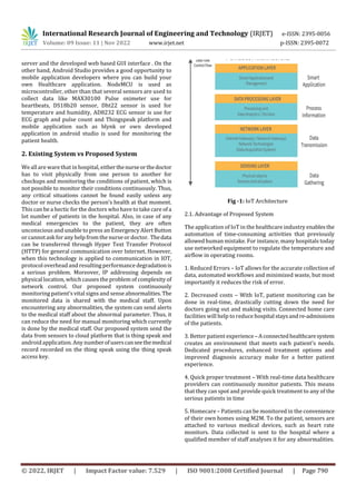 IoT Based Patient Monitoring System | PDF | Internet of Things | Internet