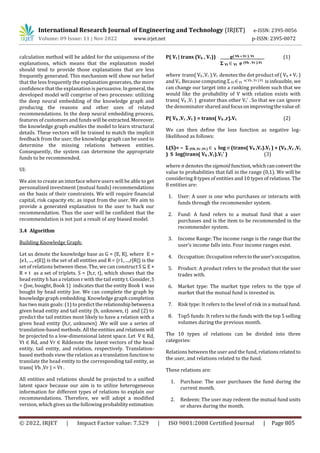 MUTUAL FUND RECOMMENDATION SYSTEM WITH PERSONALIZED EXPLANATIONS | PDF