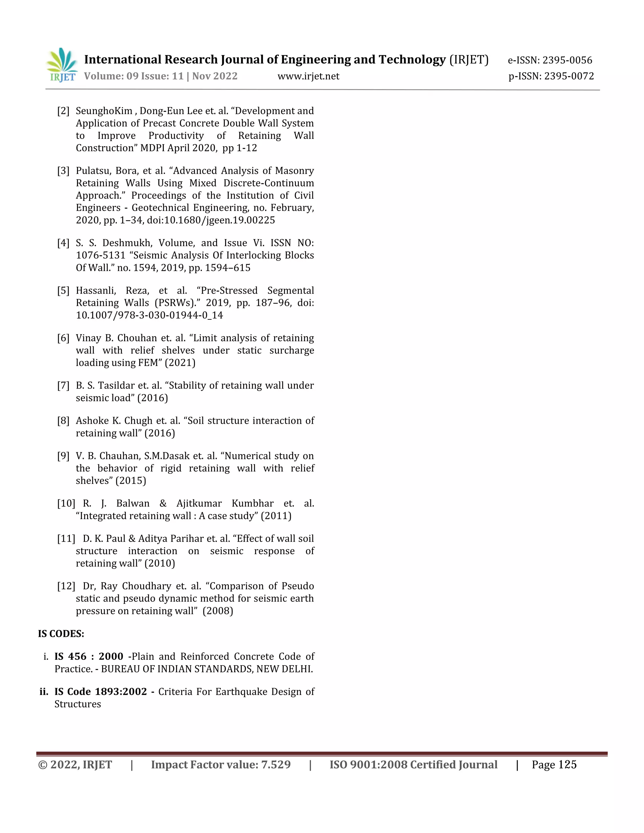 Research study on Soil Structure Interaction of Integrated Earth ...