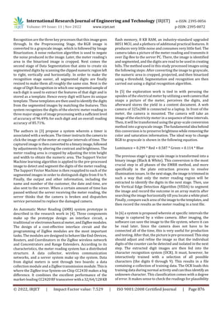 Real Time & Automated Meter Reading using Image Processing Reducing Human Error | PDF