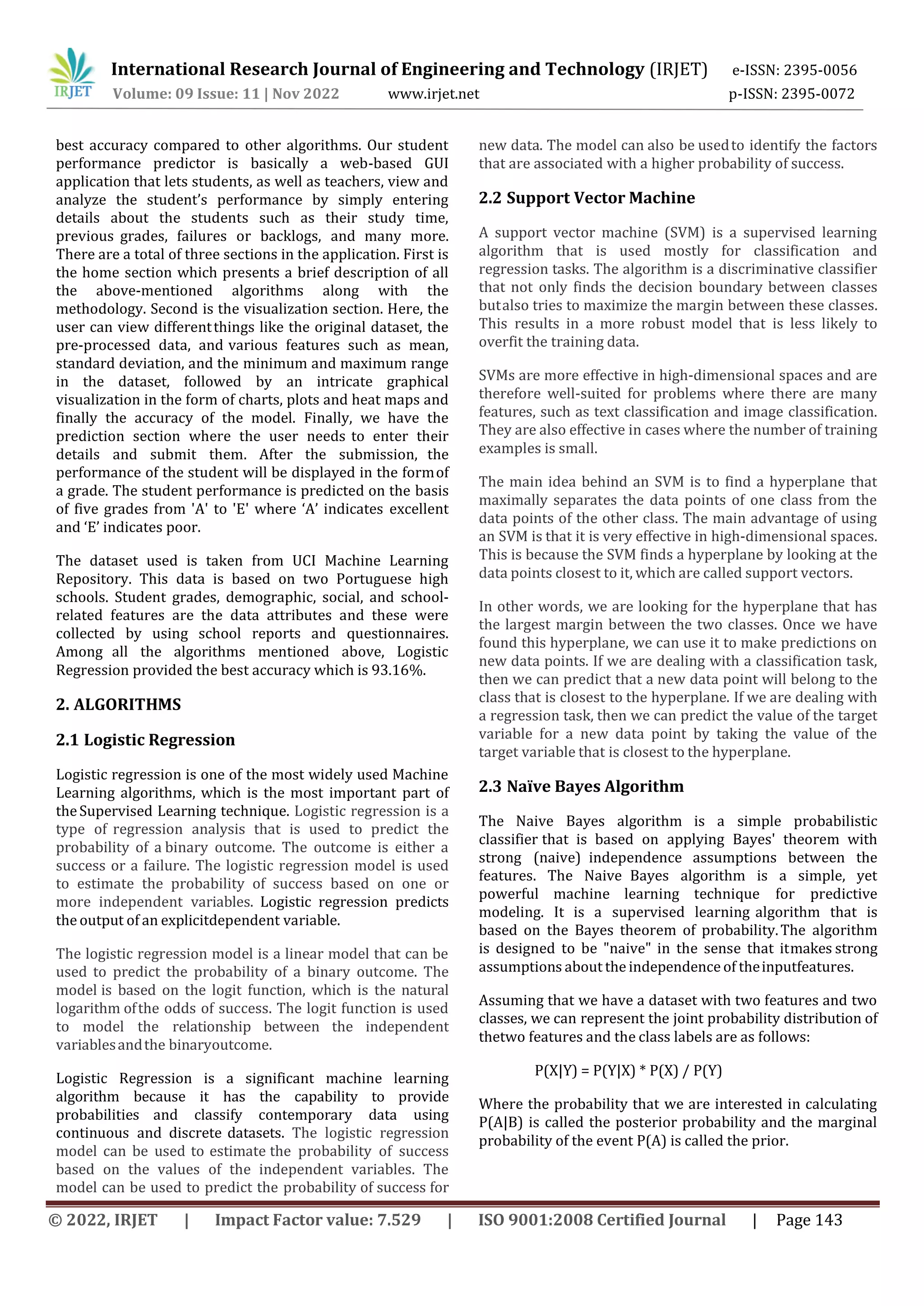 Student Performance Predictor | PDF