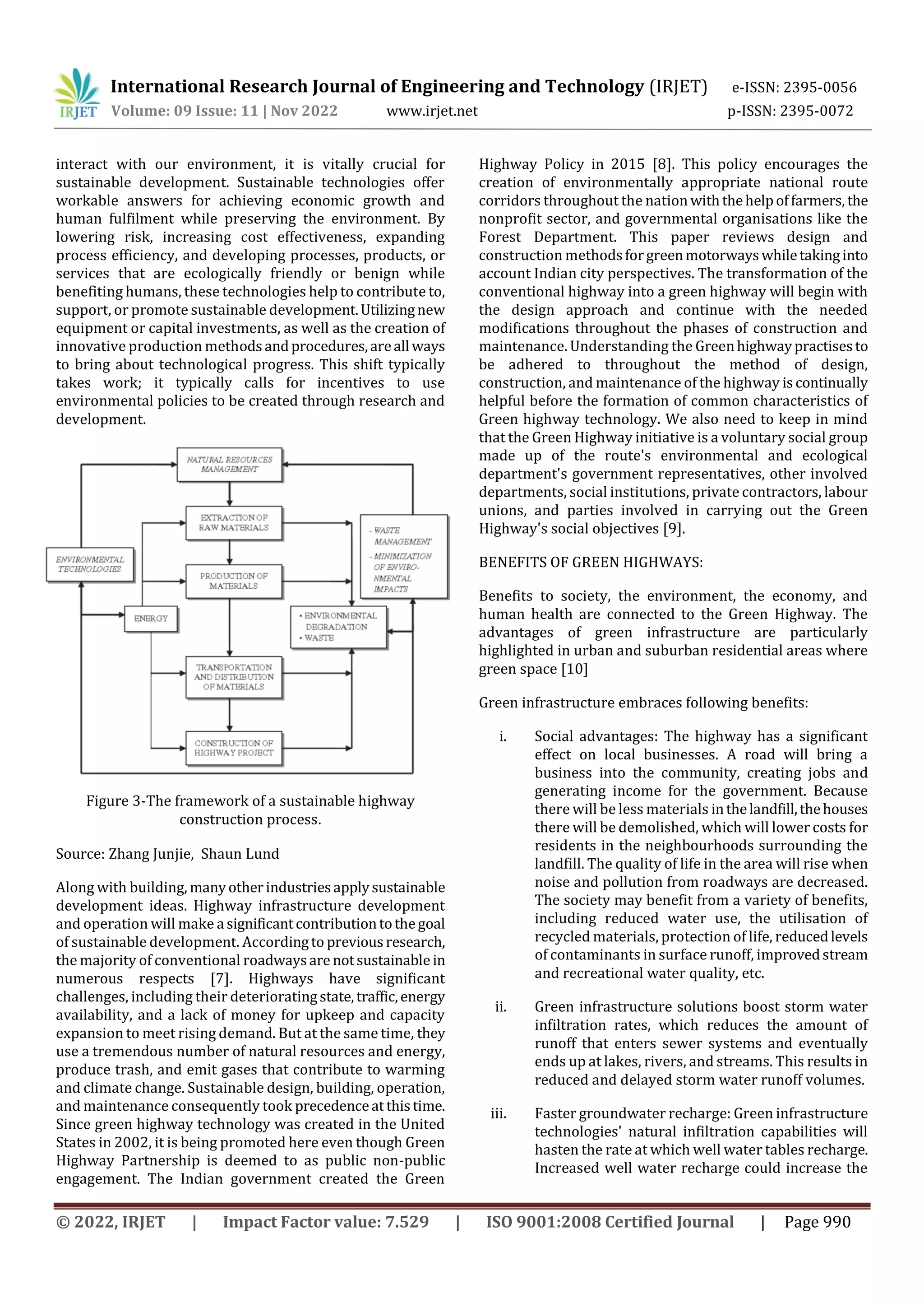 Sustainability in Highway Projects: A Concise Review | PDF