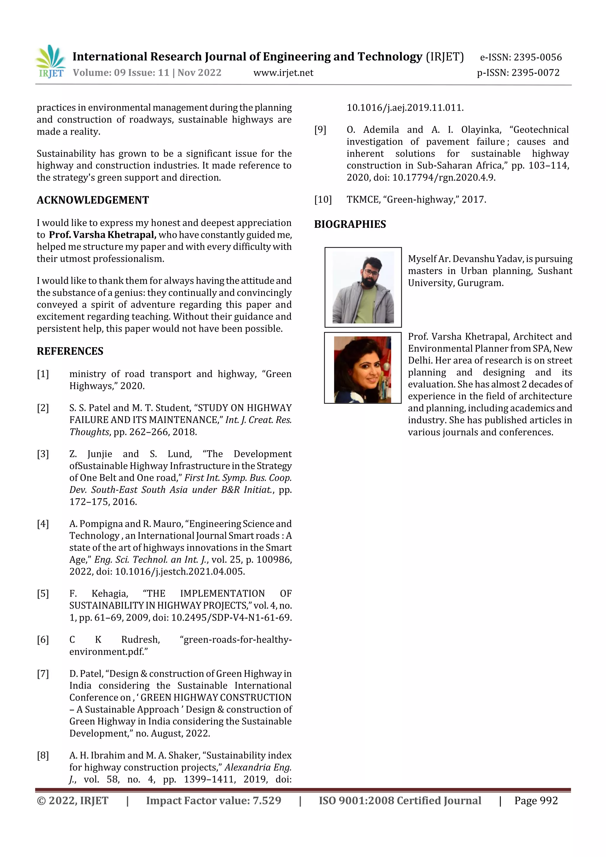 Sustainability in Highway Projects: A Concise Review | PDF