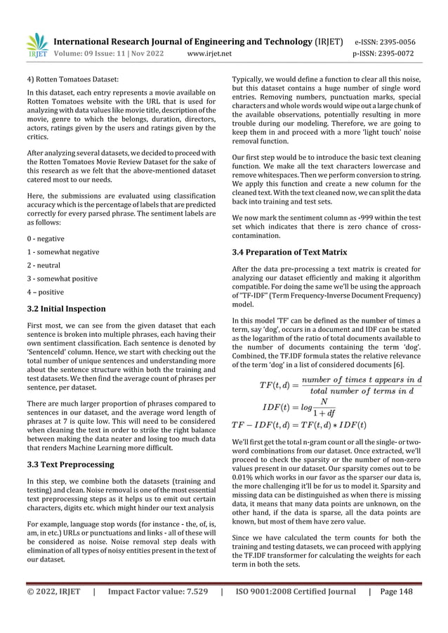 Sentiment Analysis: A comparative study of Deep Learning and Machine Learning | PDF | Artificial ...