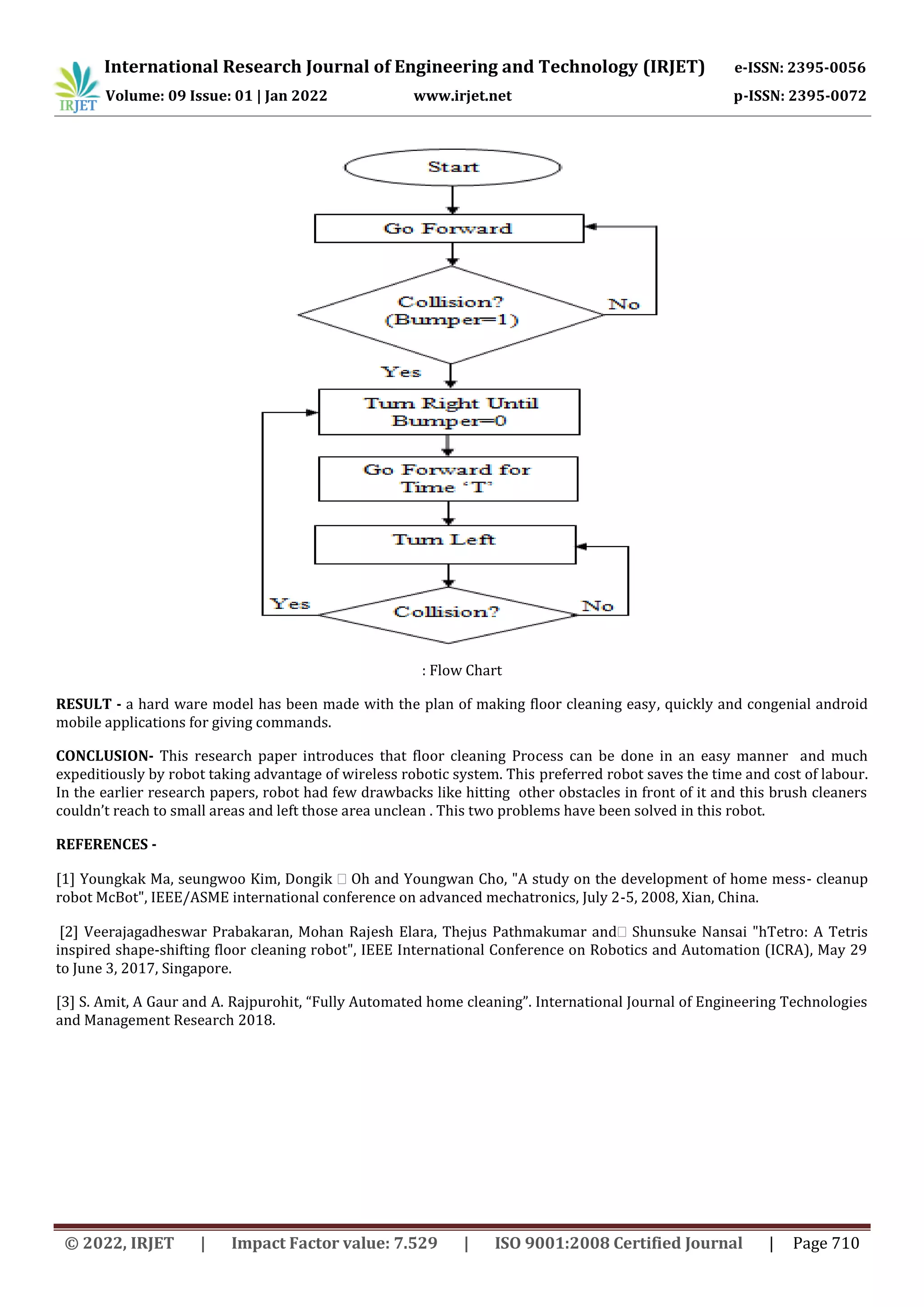 SMART FLOOR CLEANING ROBOT USING ANDROID | PDF