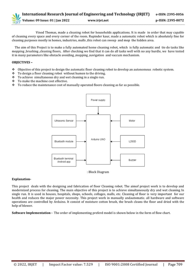 SMART FLOOR CLEANING ROBOT USING ANDROID | PDF | Home Appliances | Home & Garden