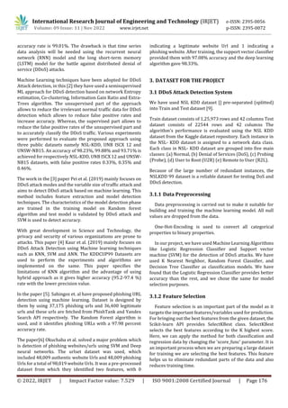 DDoS Attack Detection and Botnet Prevention using Machine Learning | PDF