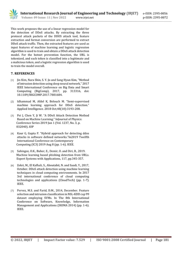 Ddos Attack Detection And Botnet Prevention Using Machine Learning Pdf Computer Networking