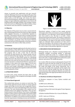 Sign Language Recognition using Mediapipe | PDF