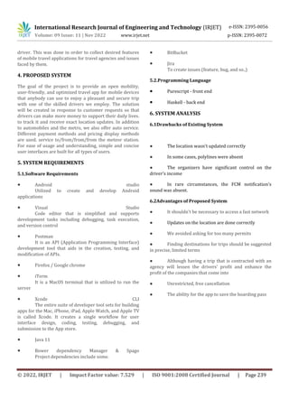 YATRI - THE TRAVELLING APP | PDF | Operating Systems | Computer Software and Applications