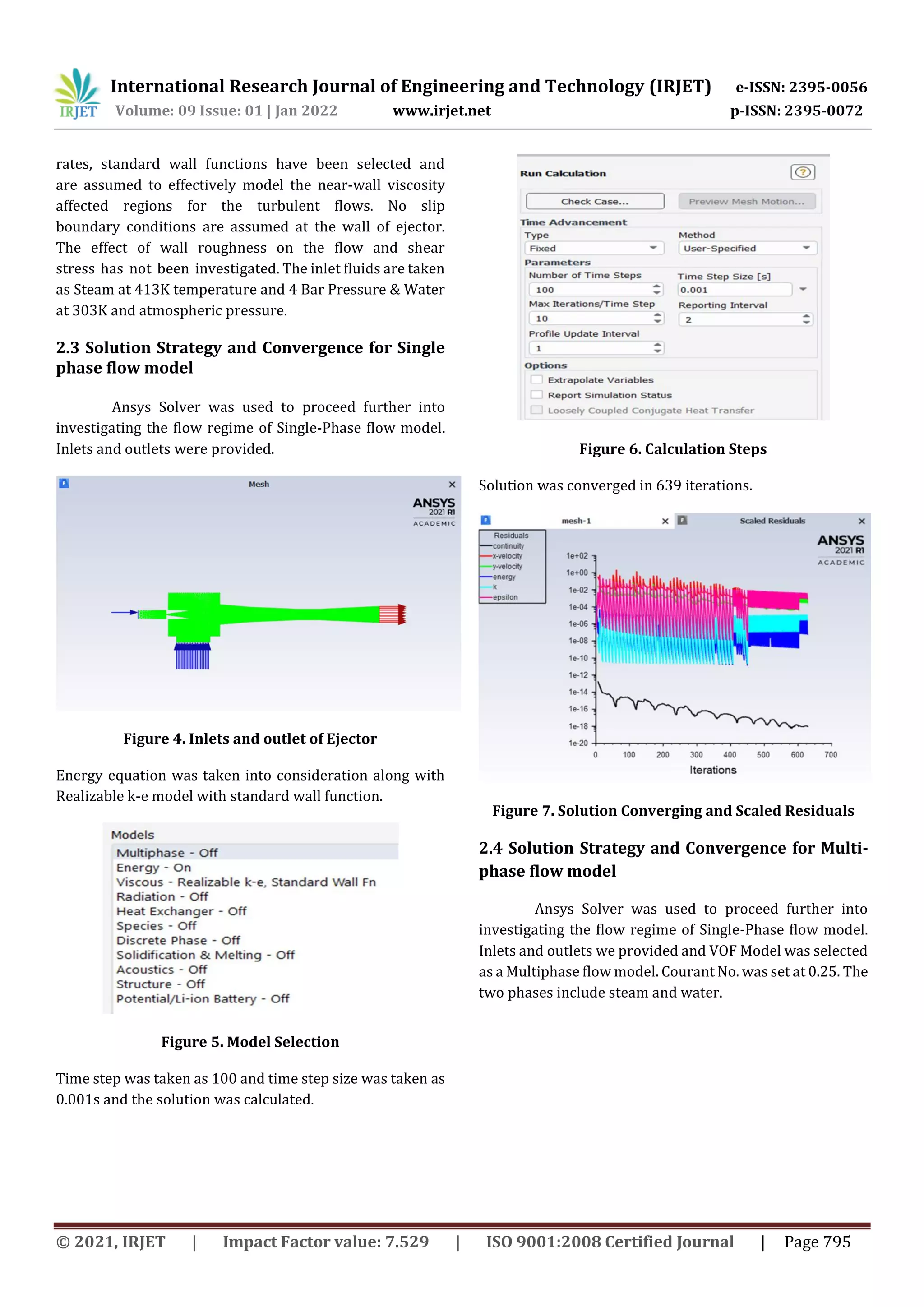 Comparison of Multiphase Flow Model and Single-Phase Flow Model of Steam Jet Ejector | PDF ...