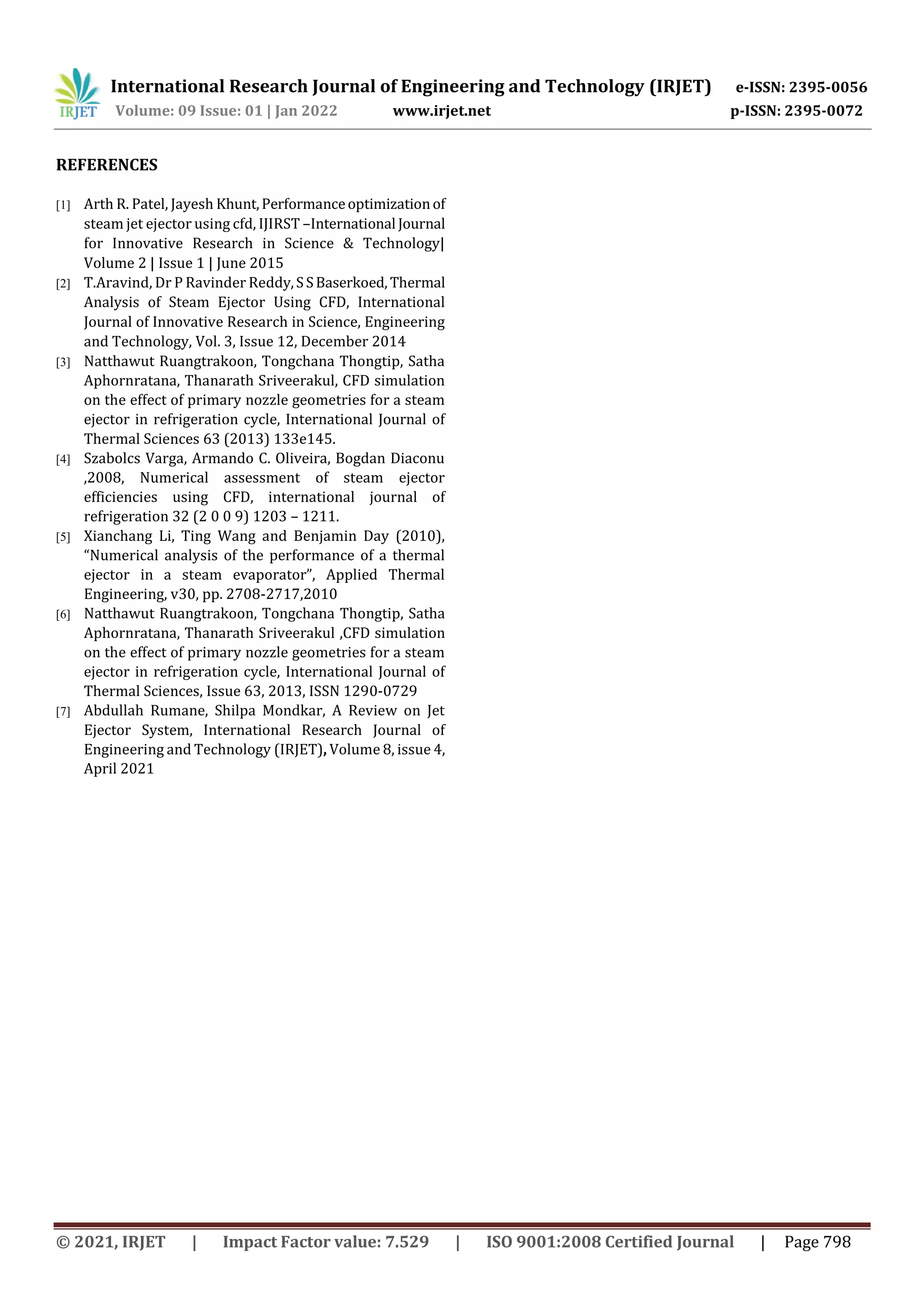 Comparison of Multiphase Flow Model and Single-Phase Flow Model of Steam Jet Ejector | PDF ...