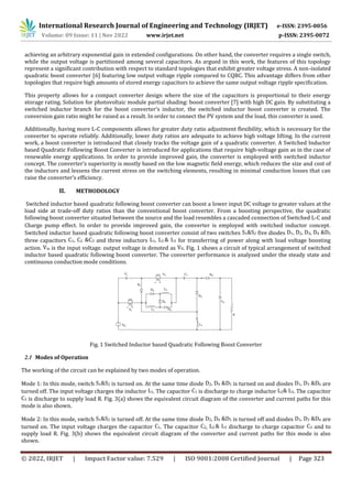 Switched Inductor based Quadratic Following Boost Converter | PDF