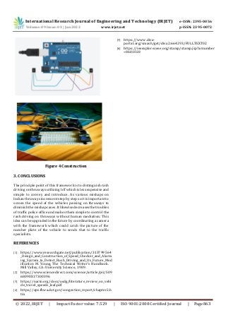 Speed Checker to Detect Rush Driving on Highway | PDF
