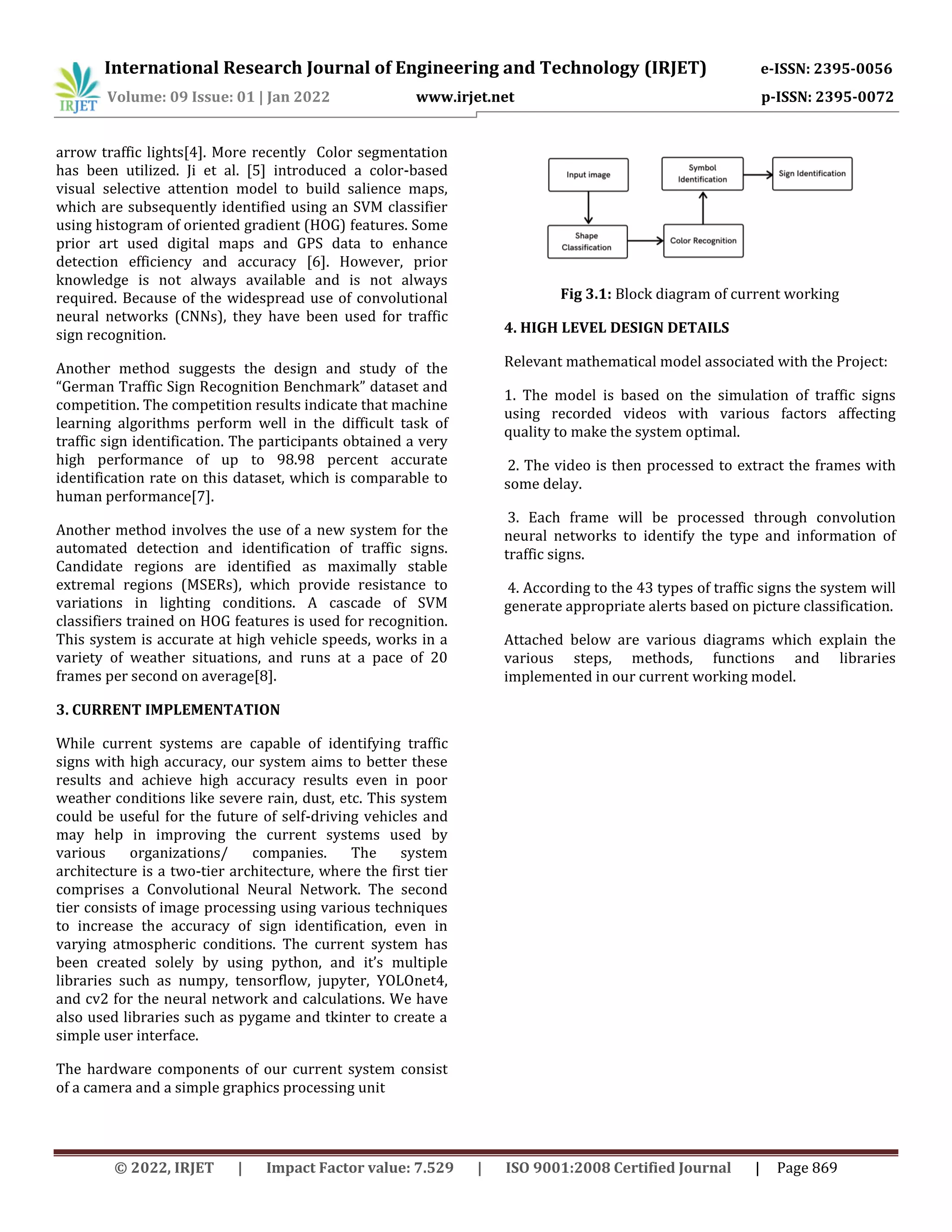 Traffic Sign Recognition using CNNs | PDF