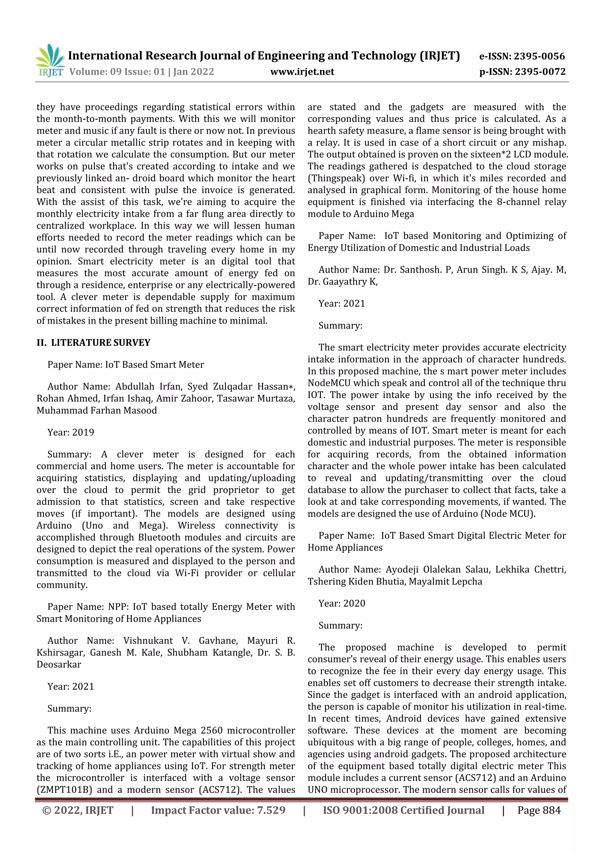 IoT based Smart Energy Meter | PDF