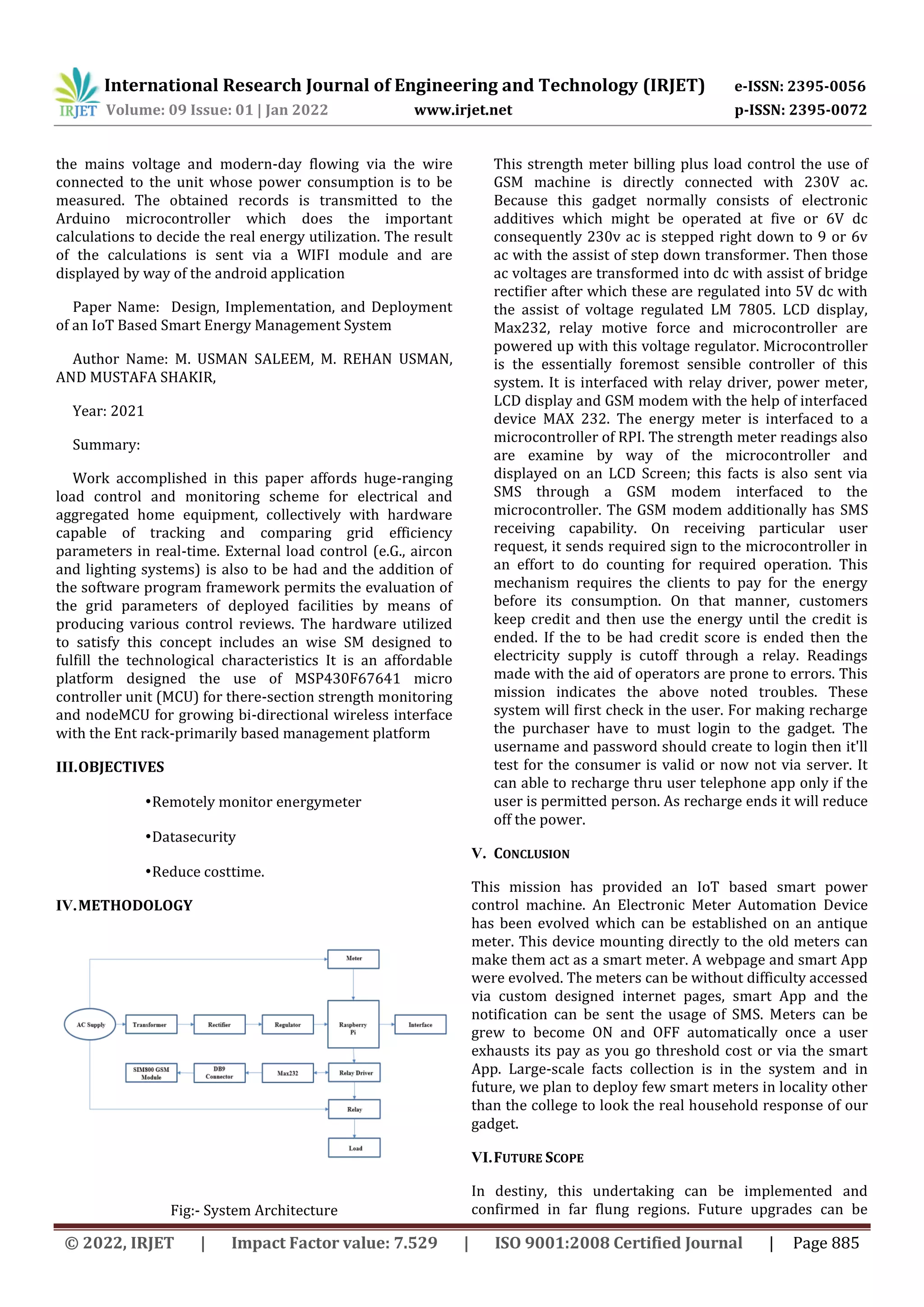 Iot Based Smart Energy Meter Pdf