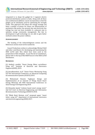 IoT based Smart Energy Meter | PDF