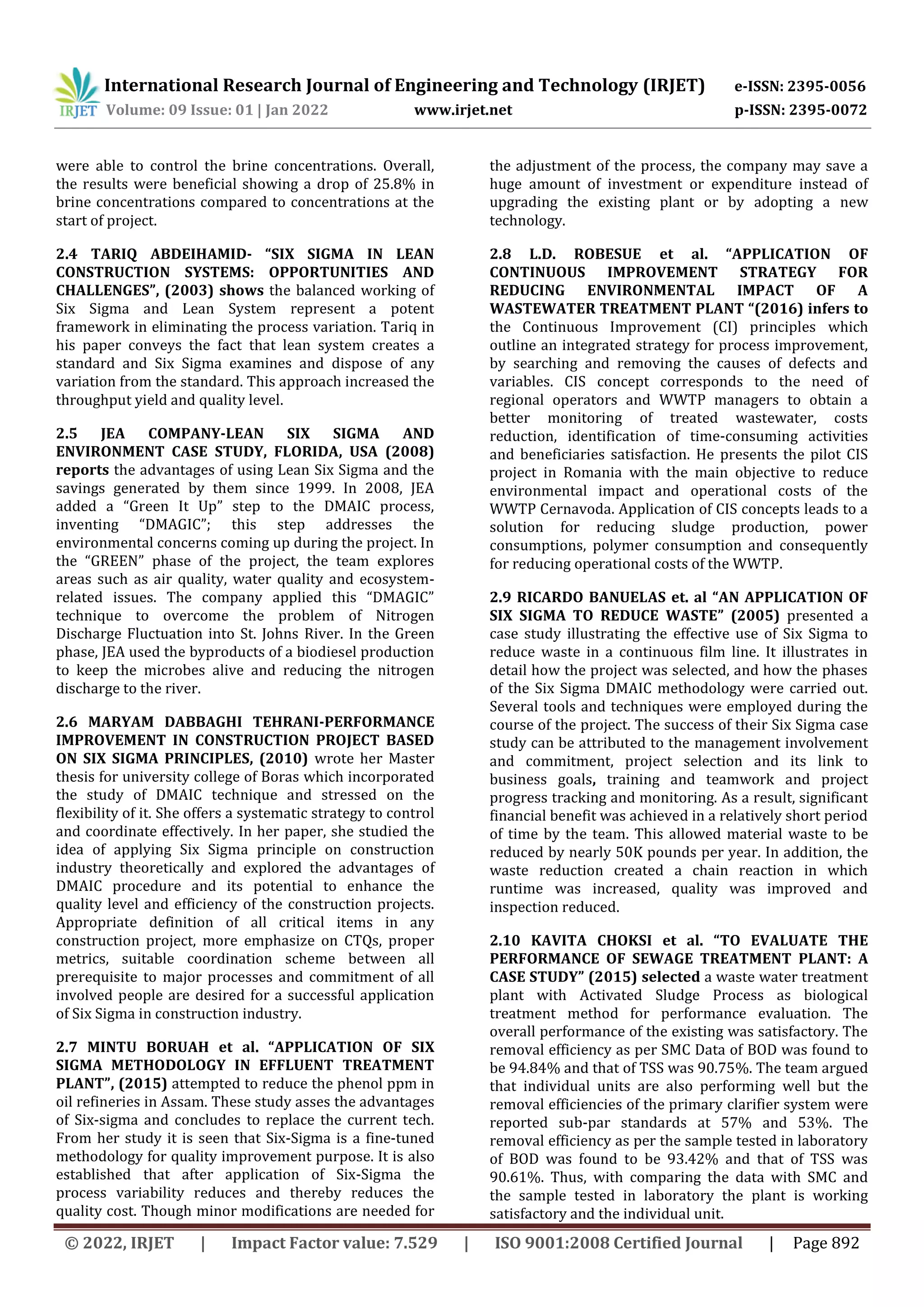 REVIEW PAPER ON PERFORMANCE EVALUATION OF AEROBIC STP AND SUGGESTIONS ...