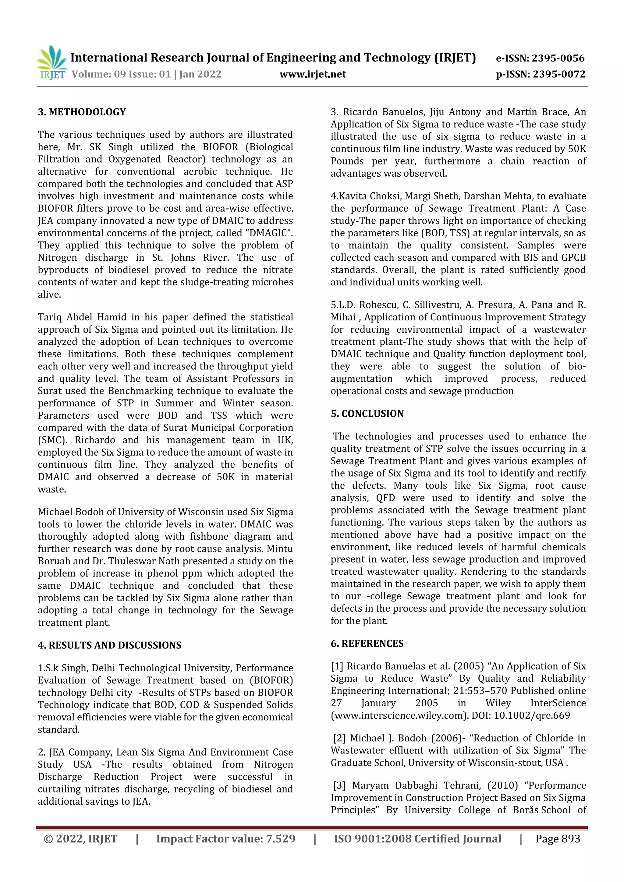 REVIEW PAPER ON PERFORMANCE EVALUATION OF AEROBIC STP AND SUGGESTIONS ...