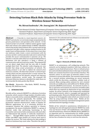 Detecting Various Black Hole Attacks by Using Preventor Node in Wireless Sensor Networks | PDF