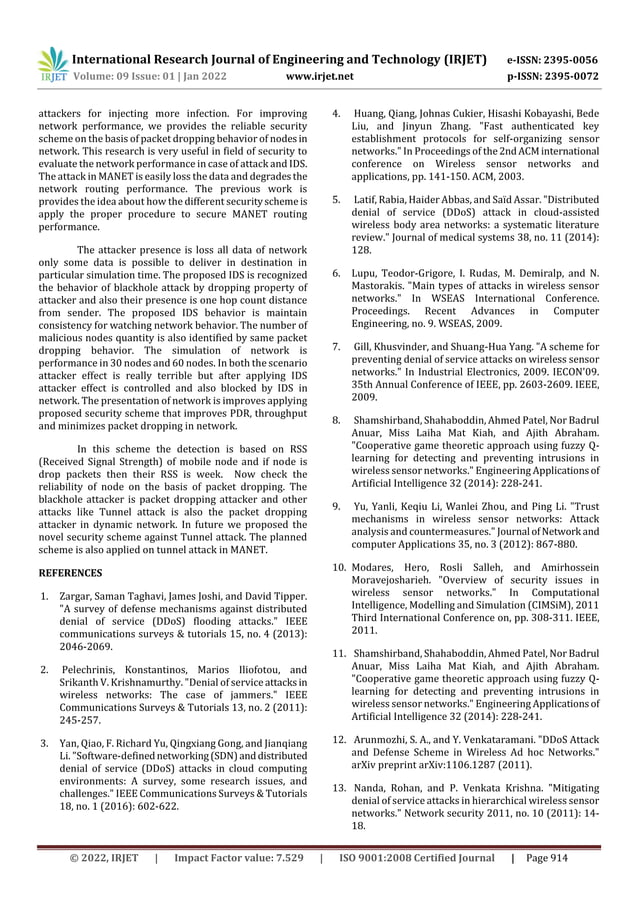 Detecting Various Black Hole Attacks By Using Preventor Node In Wireless Sensor Networks Pdf