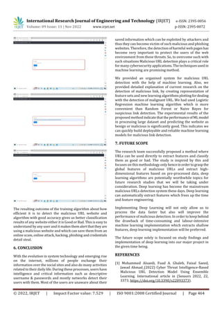 Malicious Link Detection System | PDF | Internet | Computing