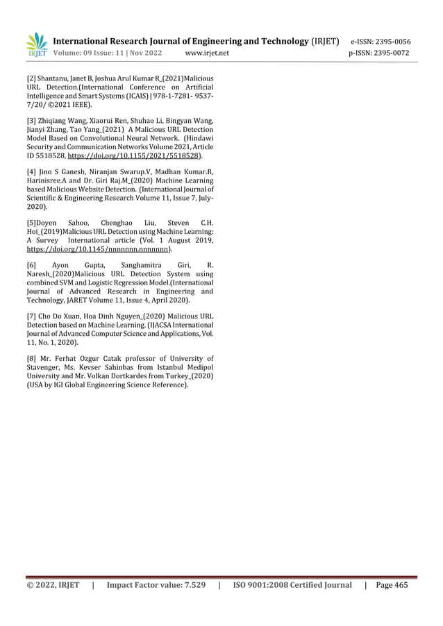 Malicious Link Detection System | PDF | Internet | Computing