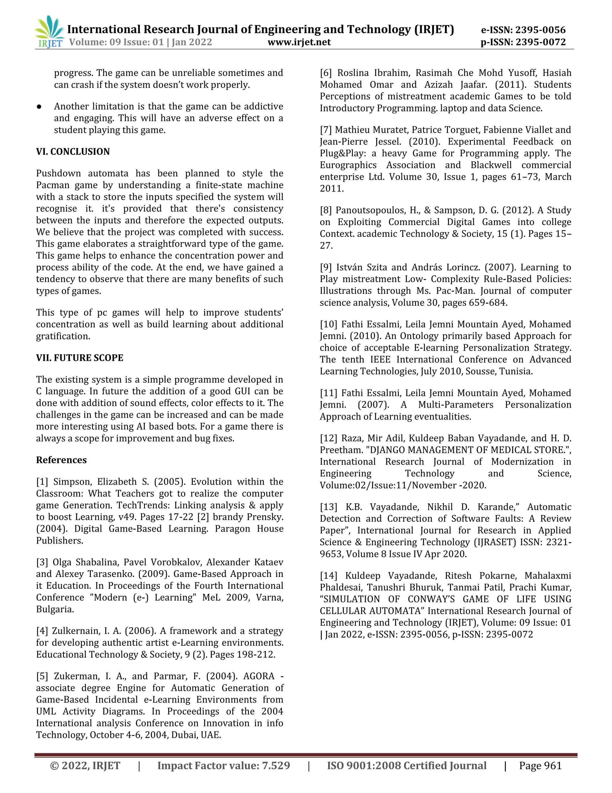 Pac Man: Game Development using PDA and OOP | PDF | Programming Languages | Computing