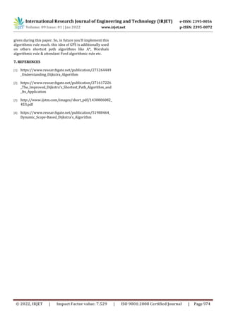 Dijkstra Shortest Path Visualization | PDF