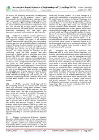 Student’s Career Interest Prediction using Machine Learning | PDF