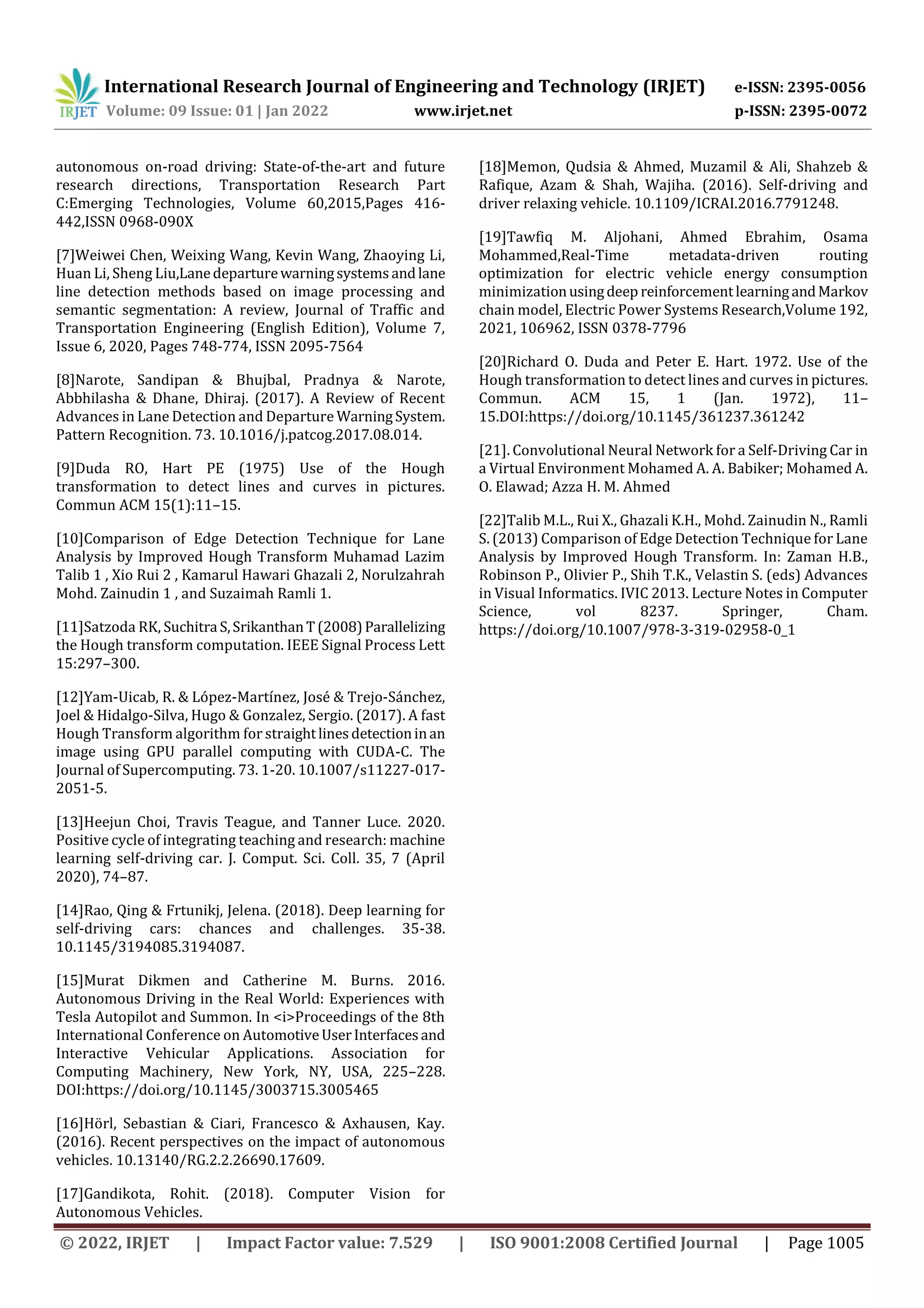 Self-Driving Car to Drive Autonomously using Image Processing and Deep ...