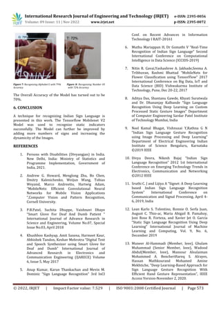 Sign Language Recognition using Deep Learning | PDF | Artificial ...