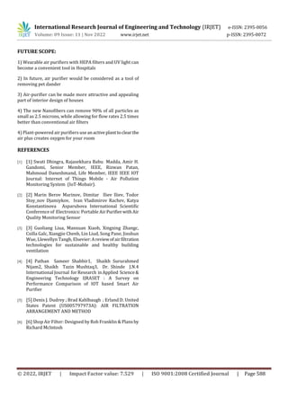 Smart Air Purifier with Air Quality Monitoring System | PDF