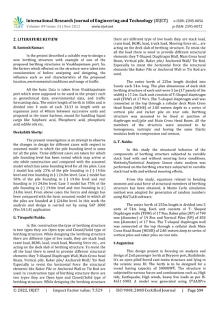 NON-LINEAR STATIC ANALYSIS OF A BERTHING STRUCTURE SUBJECTED TO VARIOUS ...