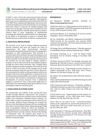 Implementation of CAN on FPGA for Security Evaluation Purpose | PDF