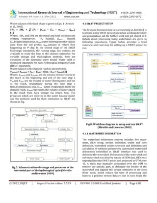 HYDROLOGICAL AND WATER QUALITY MODELLING USING SWAT FOR DONI RIVER | PDF