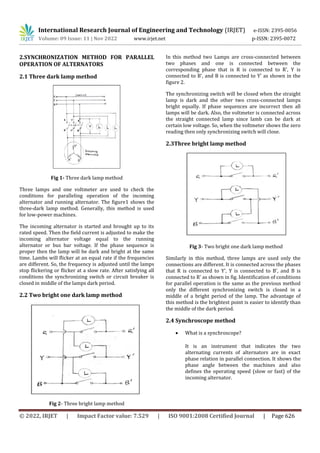 Comparative review of analogue and digital Synchroscope in India used for synchronization of ...