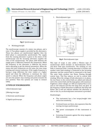 Comparative review of analogue and digital Synchroscope in India used for synchronization of ...