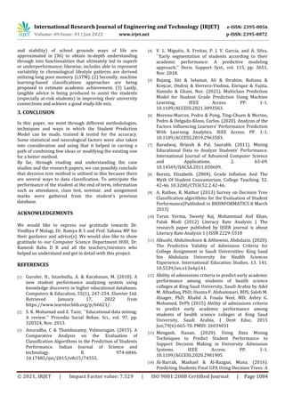 Student Performance Prediction via Data Mining & Machine Learning | PDF