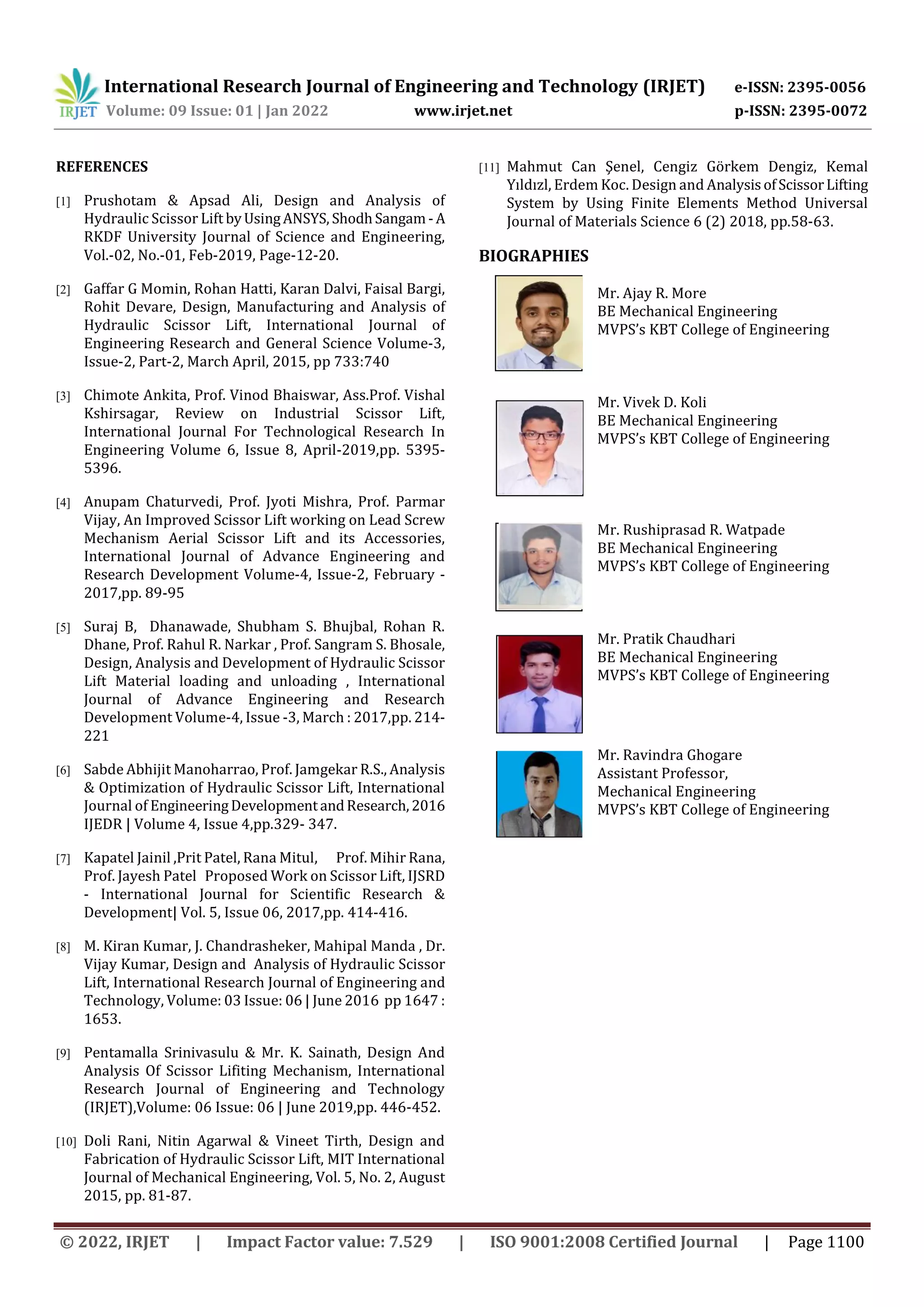 Design and Development of Pneumatic Scissor Lift | PDF