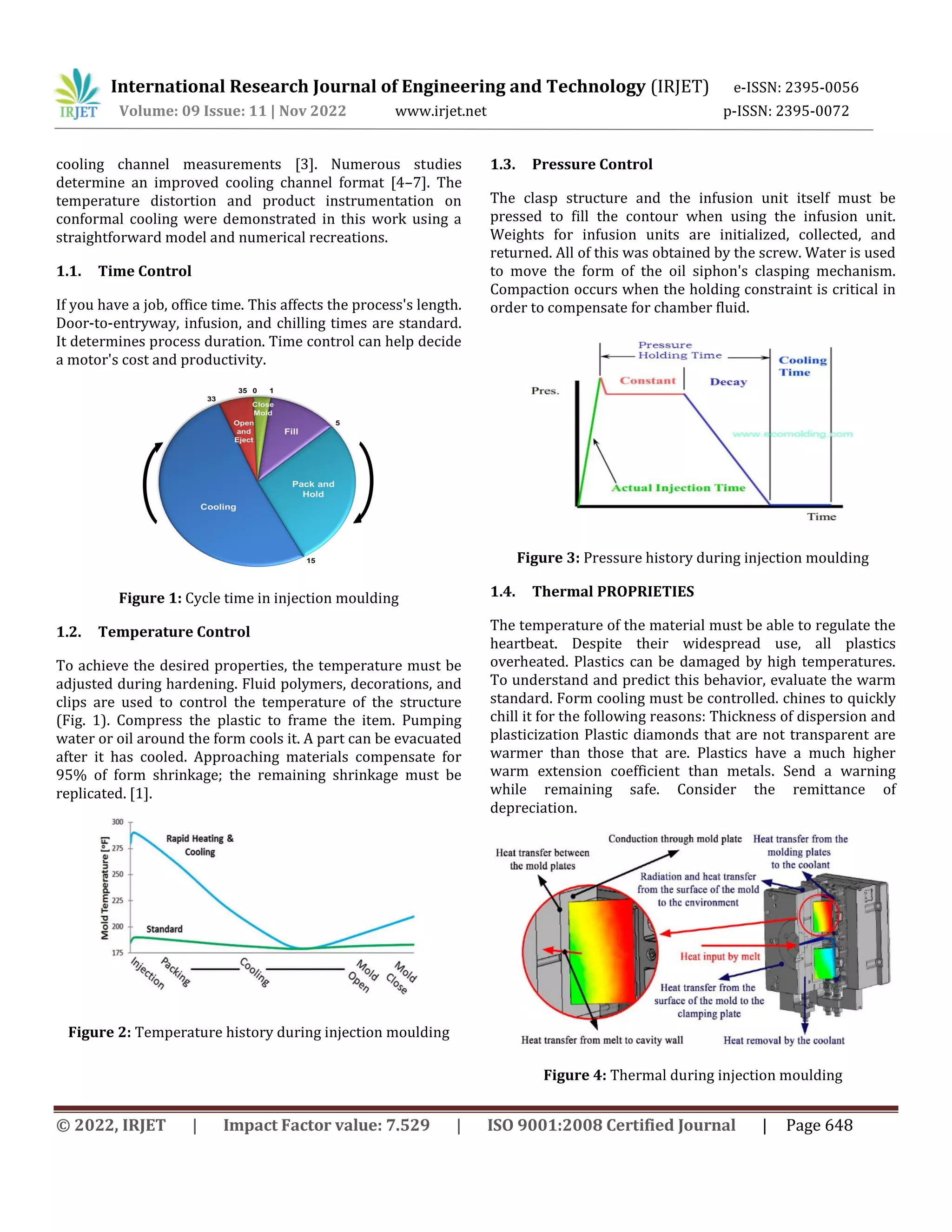ENHANCEMENT OF MOLD EFFICIENCY USING CONFORMAL COOLING | PDF