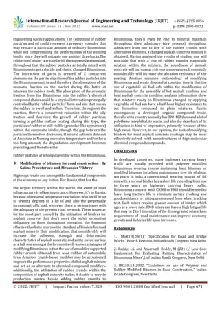 Review on design of bituminous concrete by using polymer modified ...
